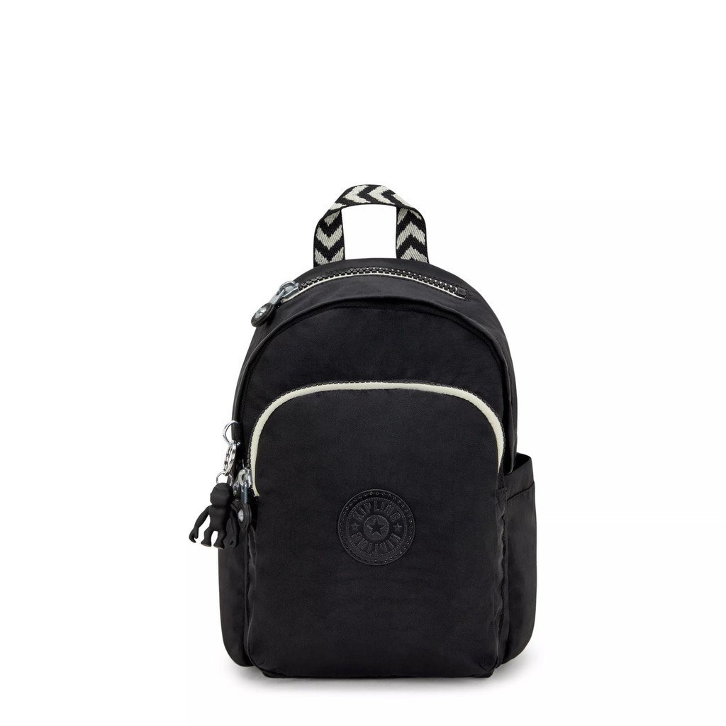 Kipling Delia Mini Black Chevron Backpack | Shopee Malaysia