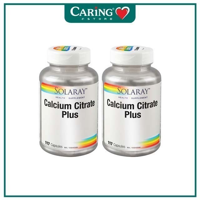 SOLARAY CALCIUM CITRATE PLUS 117S × 2 | Shopee Malaysia