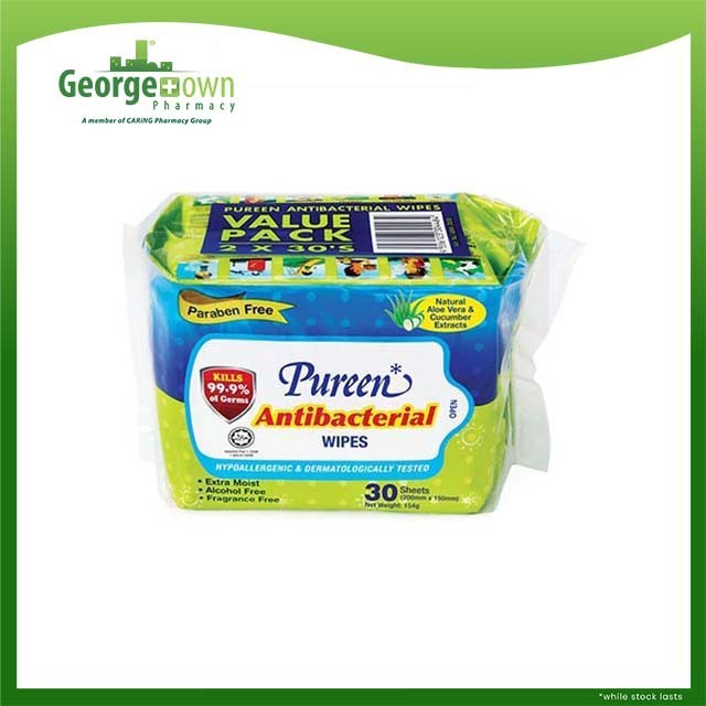 PUREEN WIPE ANTIBACTERIAL 30SX2 | Shopee Malaysia