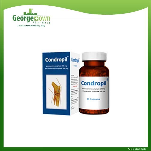 CONDROPIL GLUCOSAMINE 250MG + CHONDROITIN 200MG SULPHATE CAPSULE 60S ...
