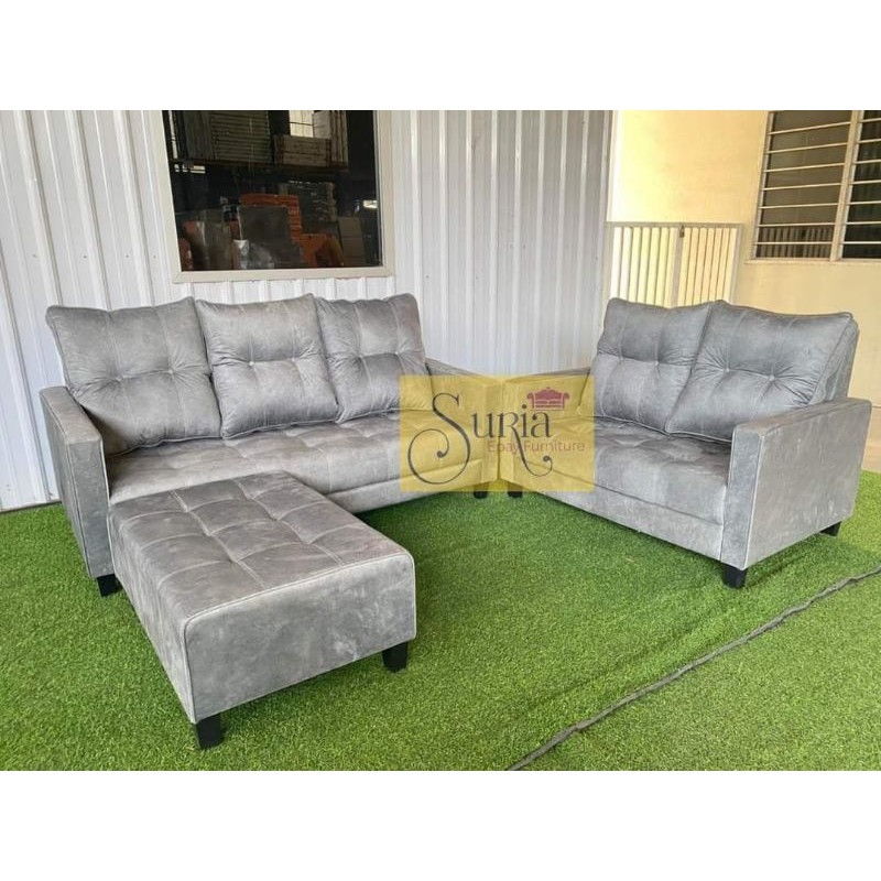 Suria ~ Sofa 2 Seater + 3 Seater + Stool (Sofa Ruang Tamu/Kerusi Rehat ...