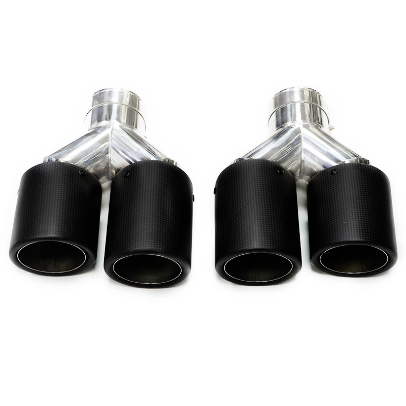 SYPES Wholesale Y Type Style Double-Out Dual Outlet Carbon Fiber ...