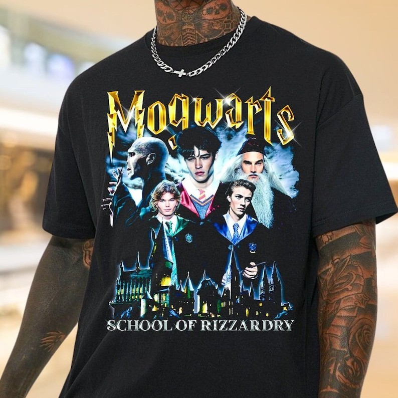 Mogwarts Rizzardry School Shirt Looksmaxxing Mewing T-Shirt , TikTok ...