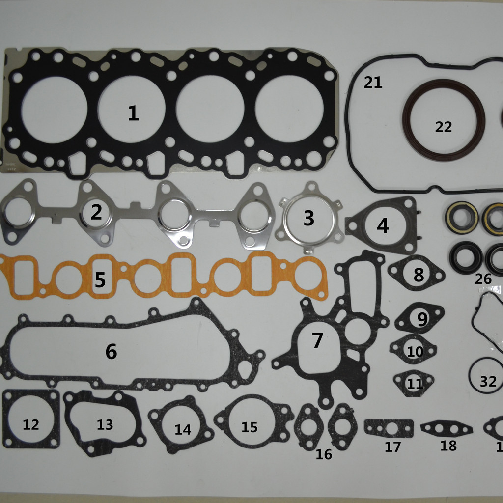 KUSIMA 2KD 2KD-FTV full overhaul head gasket kit for Toyota fit hilux 2 ...