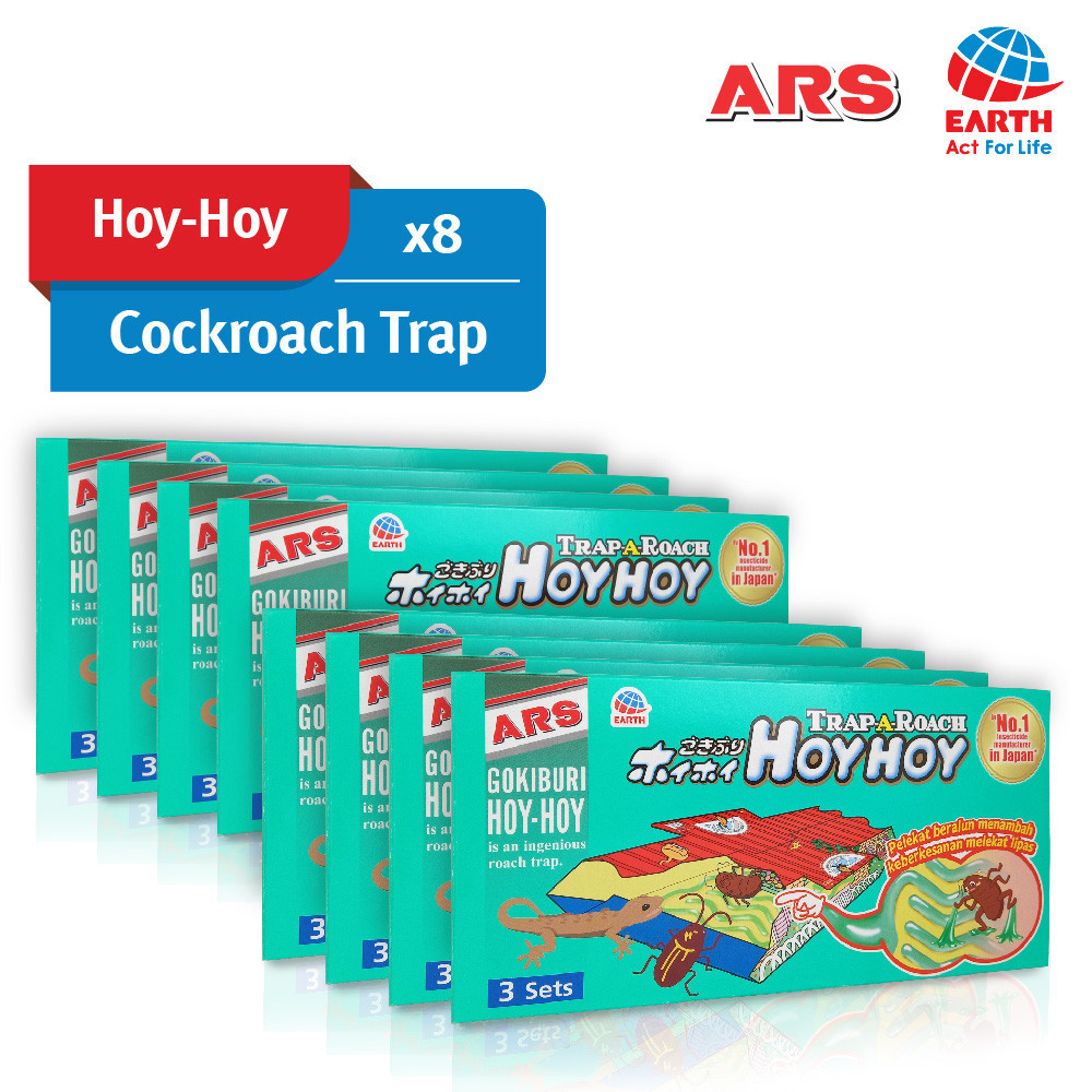 ARS Hoy Hoy Trap-A-Roach Sticky Glue Cockroach Trap Cockroach Favorite ...