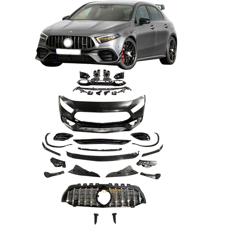 W177 A45 full bumper for Mercedes Benz A class W177 upgrade bodykit ...