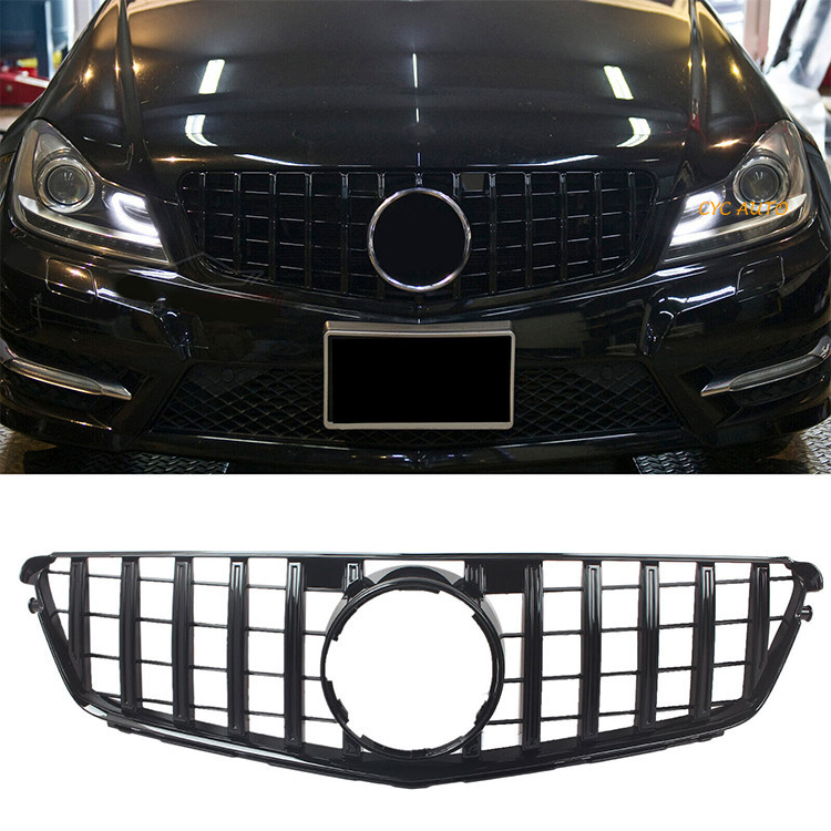 W204 Grille front bumper facelift GT Grill for Mercedes Benz C class ...