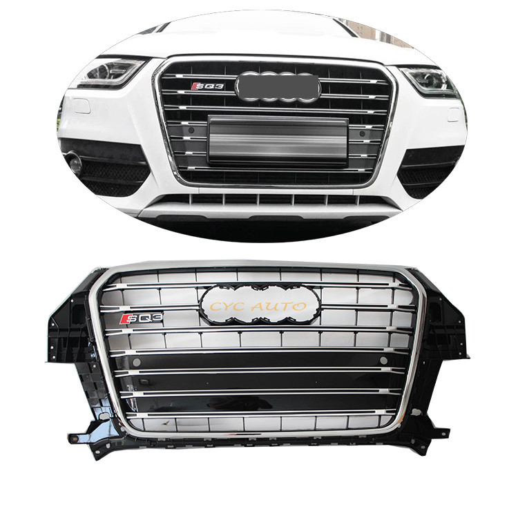 ABS material SQ3 style grille front car bumper grill for Audi Q3 SQ3 ...