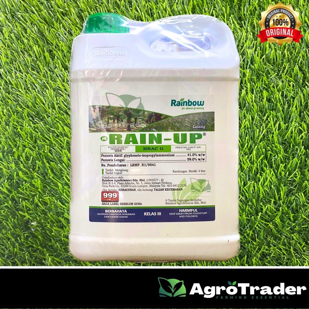 Rainbow Rain-Up 4L - glyphosate-isopropylammonium 41.0% SL (rain up/ rainup/ken up/roundup ...