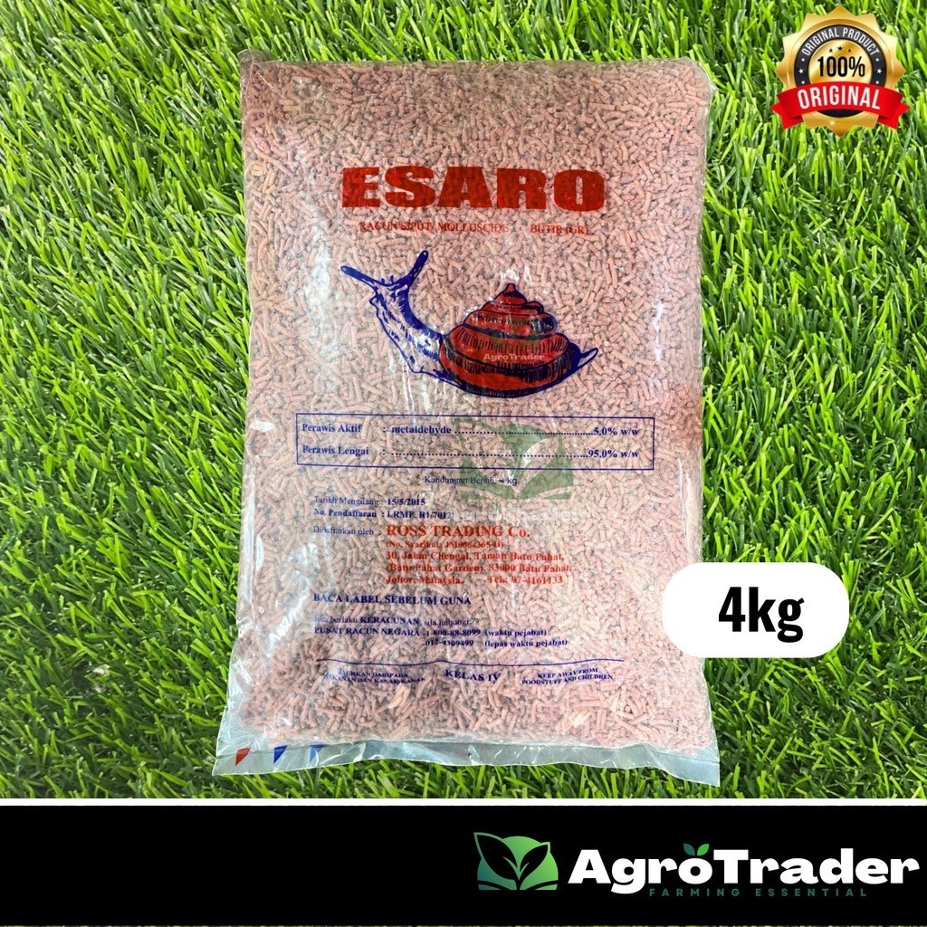 Esaro 4kg - Metaldehyde 5.0% GR (Molluscicides/Racun Siput) | Shopee ...