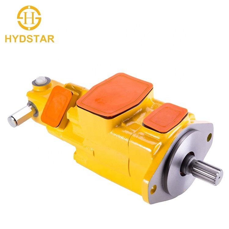 6E6666 1214313 Implement,Steering,Pilot,Braking 3 Stage Vane Pump for ...