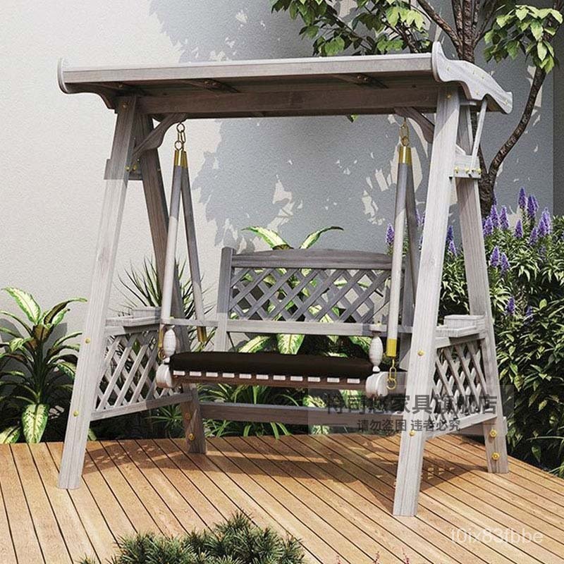 HY-6/Tesiyou Glider Antiseptic Wood to Swing Double Glider Hammock ...