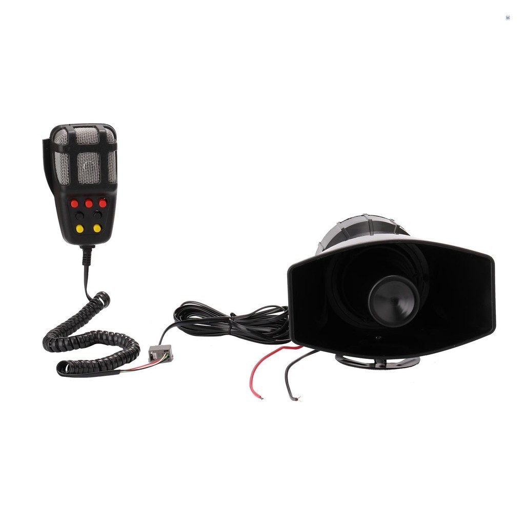7-Tone Car Warning Siren Car Siren Horn Mic PA Speaker System Warning ...