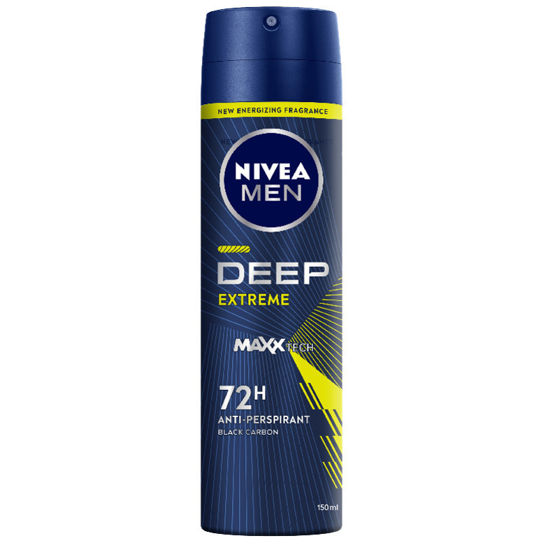 NIVEA Men Deodorant Deep Extreme Spray 150ml / Twinpack | Shopee Malaysia