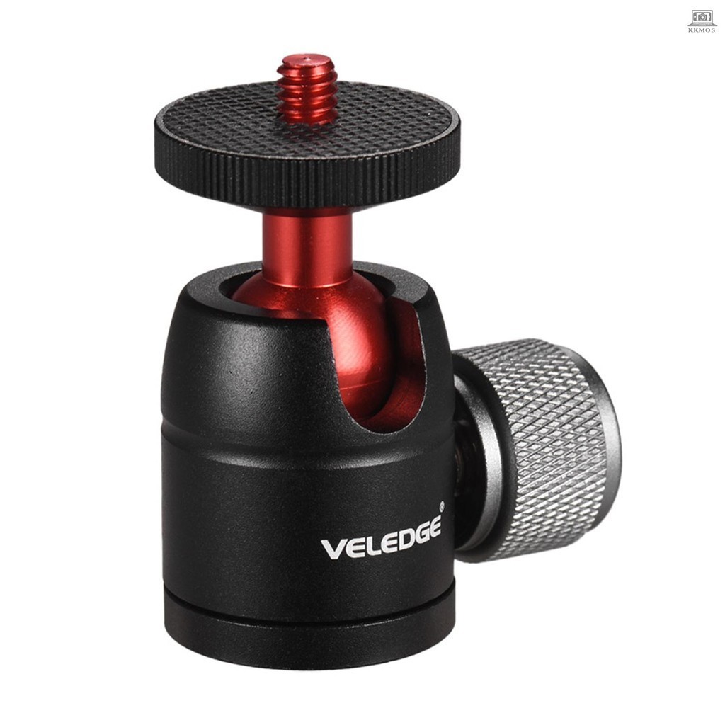 VELEDGE Mini Tripod Ball Head Adapter Ballhead Alumimun Alloy 360 ...