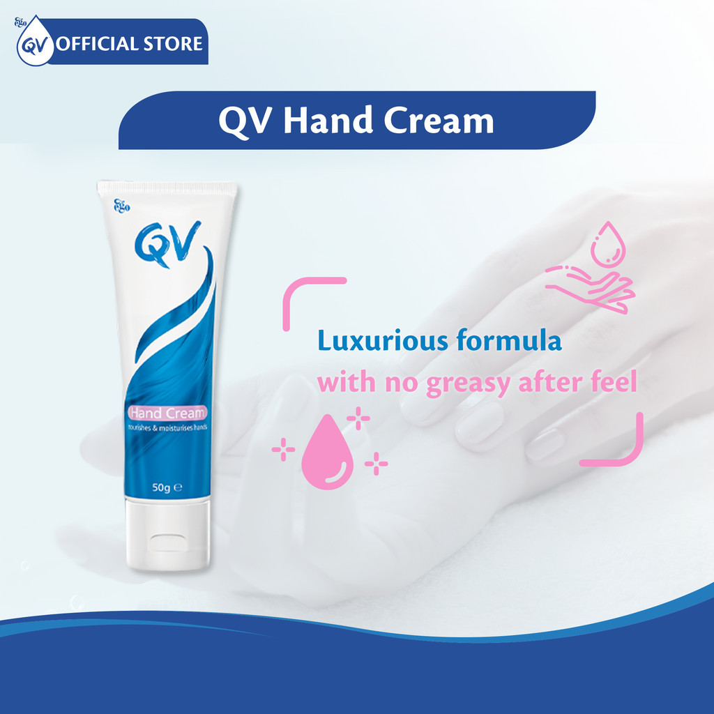 QV Hand Cream 50g | Non-greasy | Nourish and Moisture | Suitable for ...