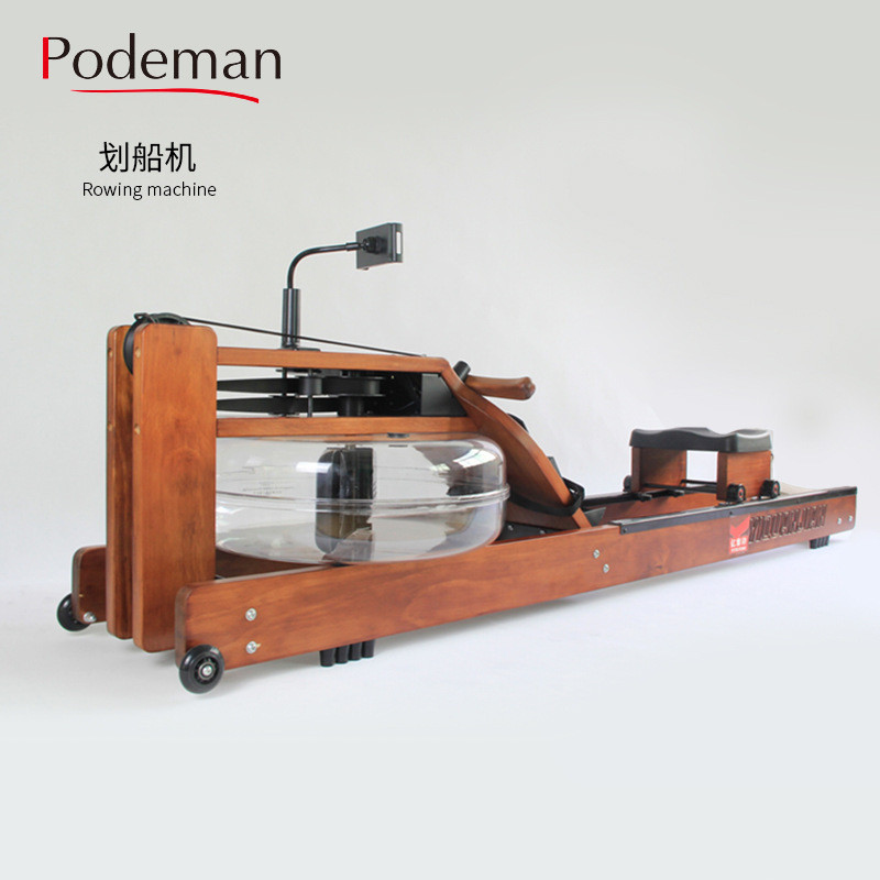 HY-# OK Solid Wood Double Track Water Resistance Rowing Machine Home ...