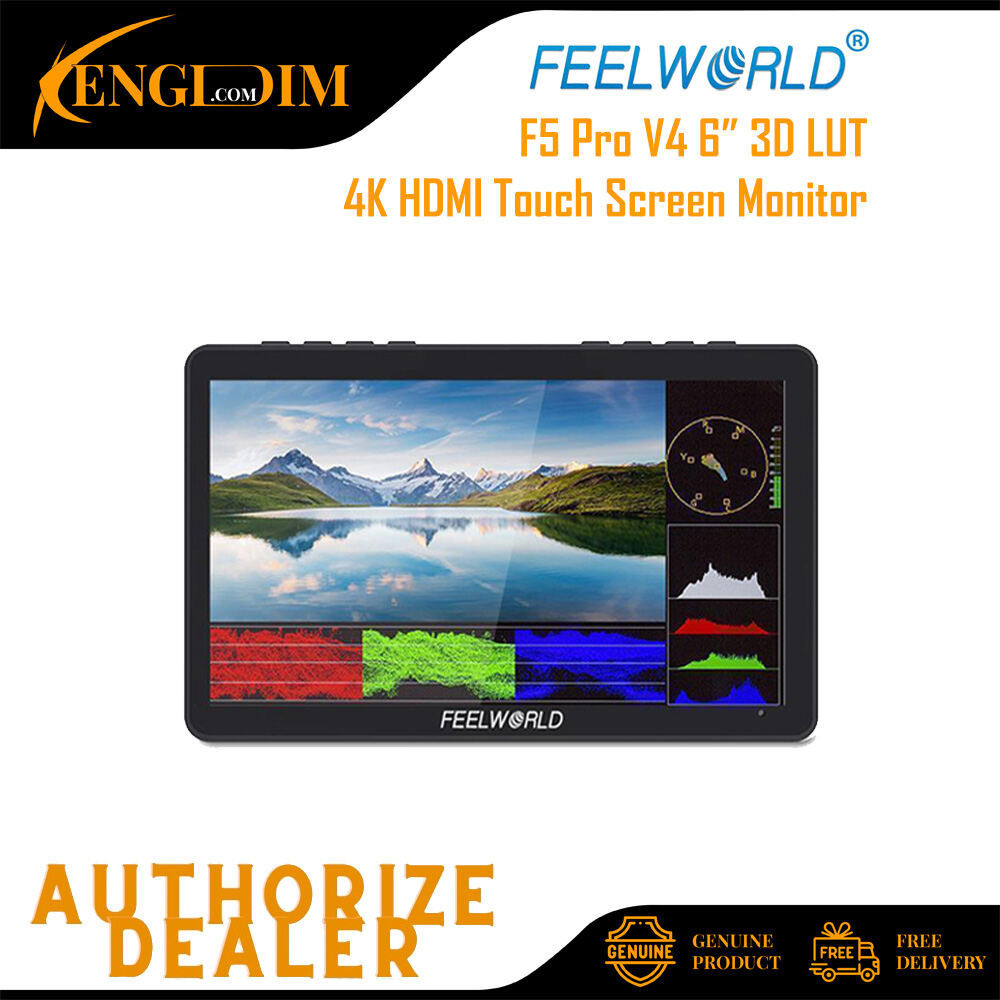 Feelworld F5 Pro V4 6 Inch Touch Screen DSLR Camera Field Monitor 3D ...