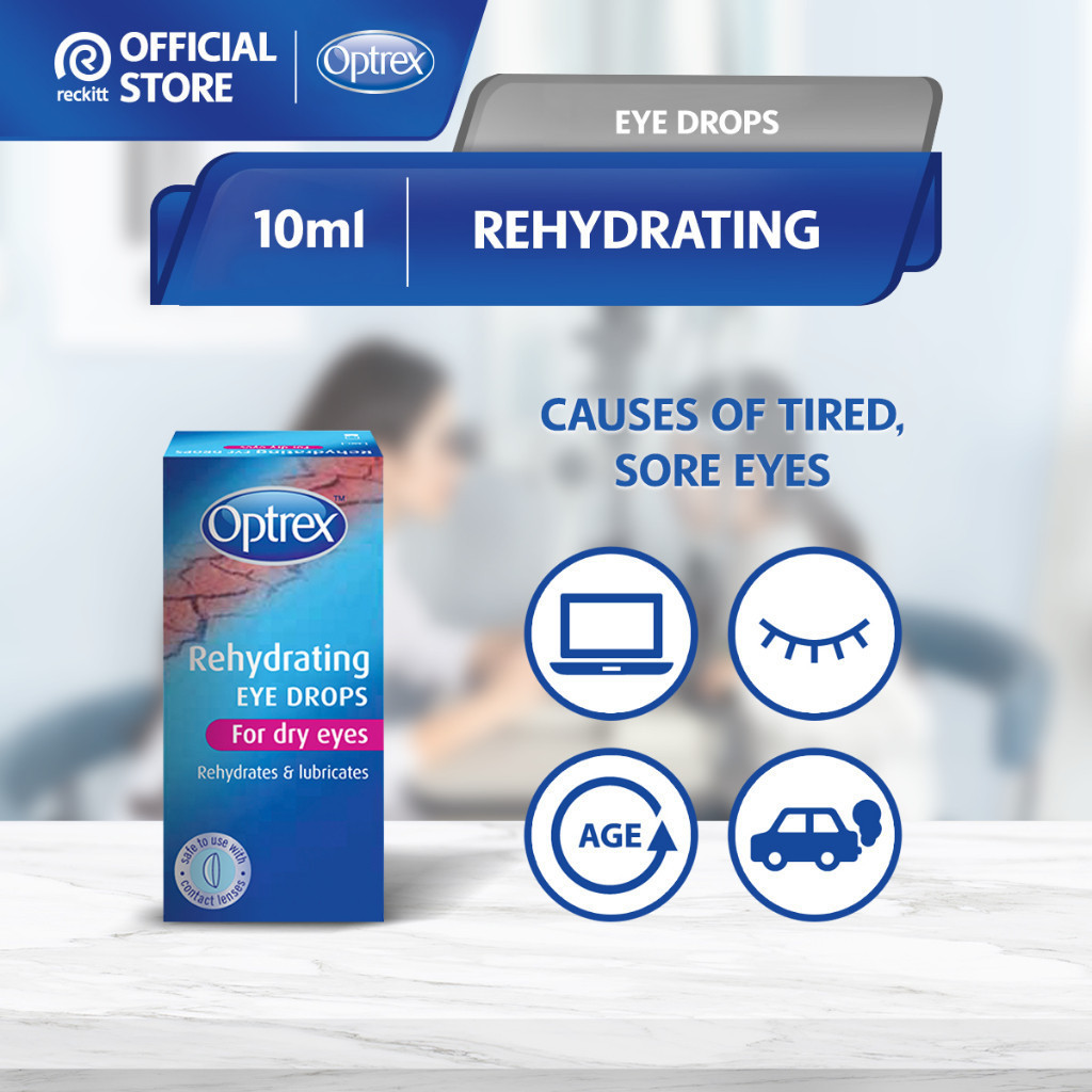Optrex Rehydrating Eye Drops For Tired & Dry Eyes (10ml) | Shopee Malaysia