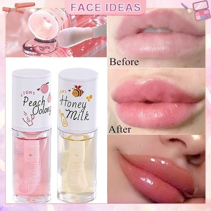 Honey Milk White Peach Repair Moisturize Fade Lip Lines Lip Oil ...