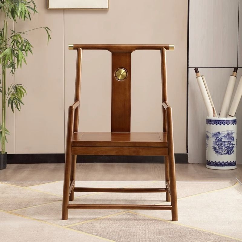 New Chinese Chair Living Room Sofa Chair Home Ox Horn Chair Three-Piece ...