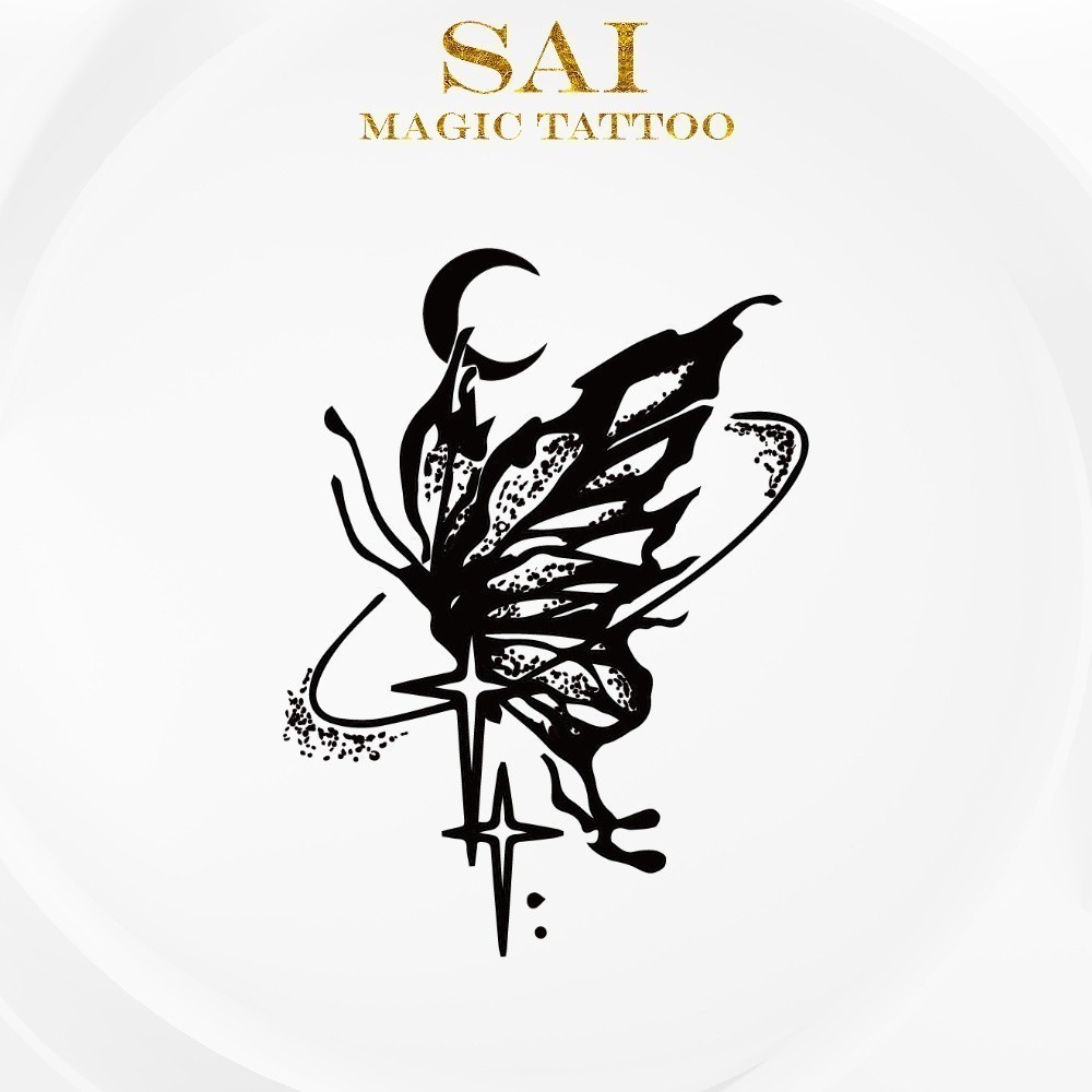 SAI MAGIC TATTOO Lasts to 2 weeks 10CM×06CM Tattoo sticker waterproof ...