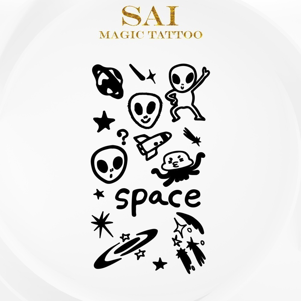 SAI MAGIC TATTOO Lasts to 2 weeks 10CM×06CM Tattoo sticker waterproof ...