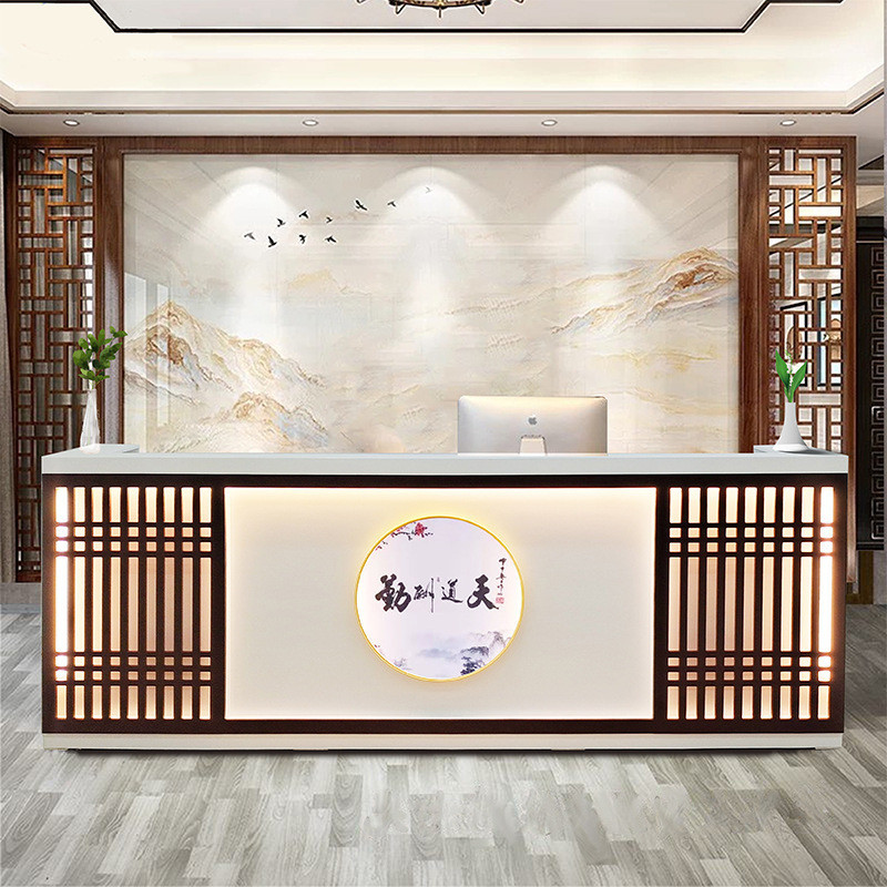 ST& New Chinese Style Bar Counter Cashier Tea House Foot Bath Pavilion ...