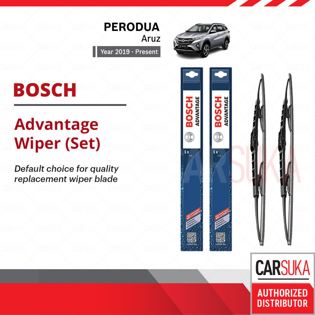 Bosch Advantage U Hook Wiper Set for Perodua Aruz (22"/16") BCA | Shopee Malaysia