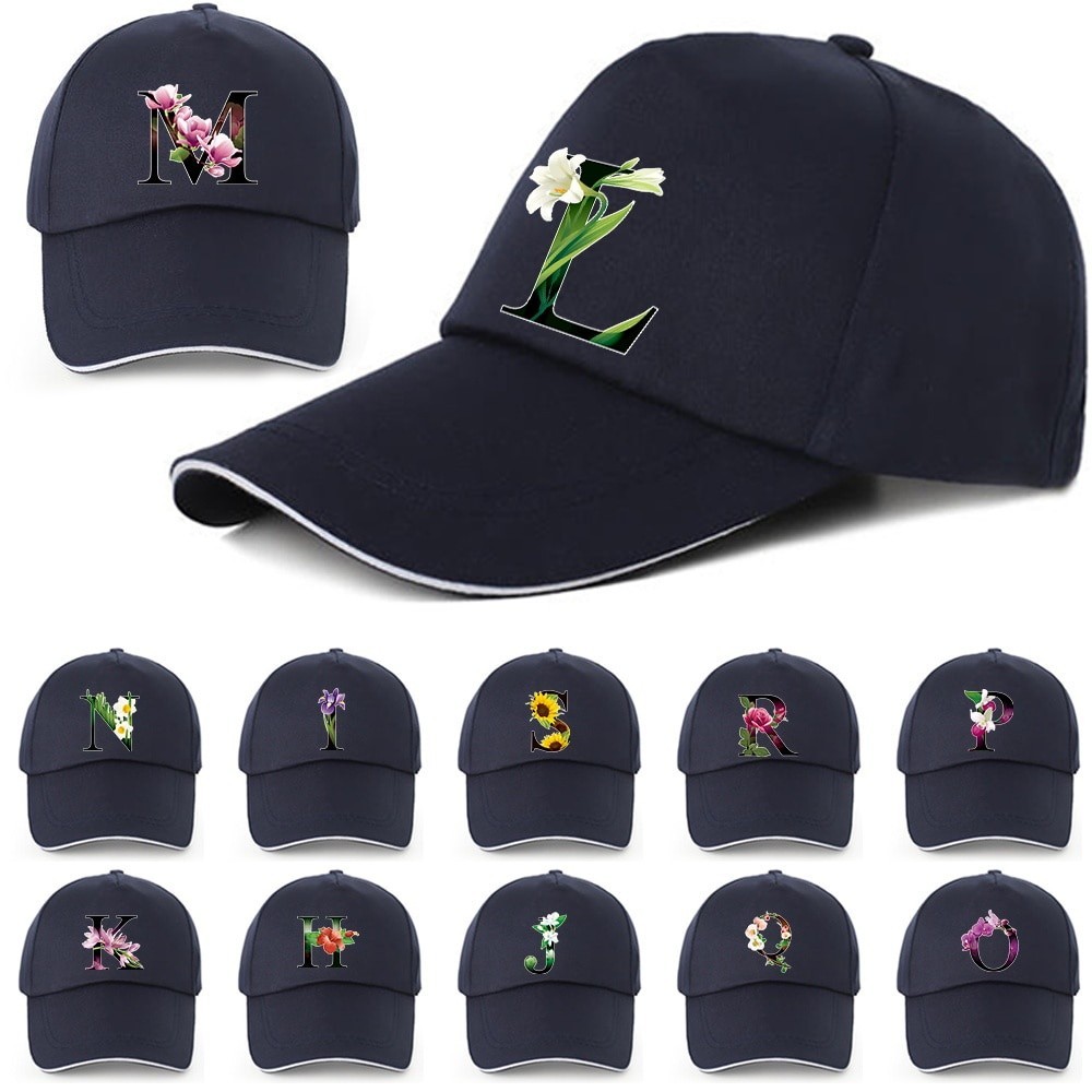 Vintage Washed Cotton Baseball Cap Parent Kids Sun Hats Flower Color ...