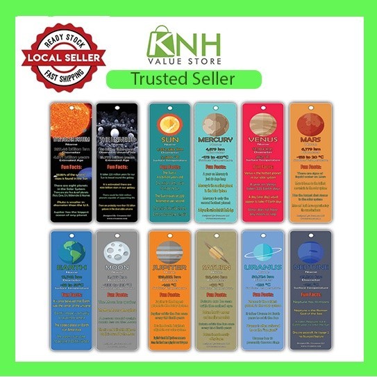Planets and Universe Fun Facts Bookmarks (6-Pack) | Shopee Malaysia