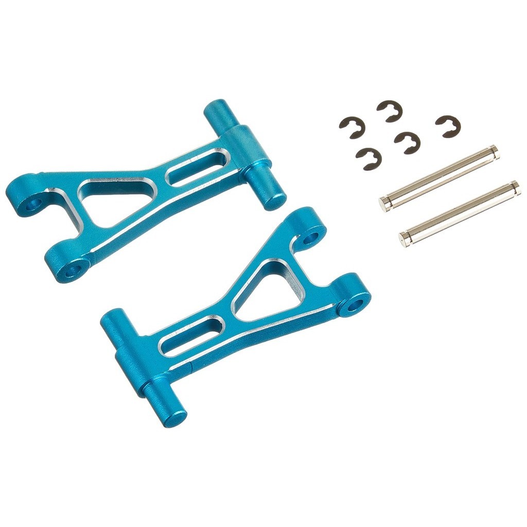 Authentic OPTION No.1 Aluminum rear upper arm (Tamiya Blue) NO-TT02 ...
