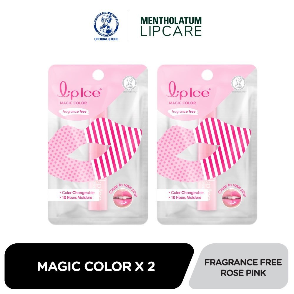 [Bundle of 2] Mentholatum LIPICE MAGIC CLOR FRAGRANCE FREE | Shopee ...