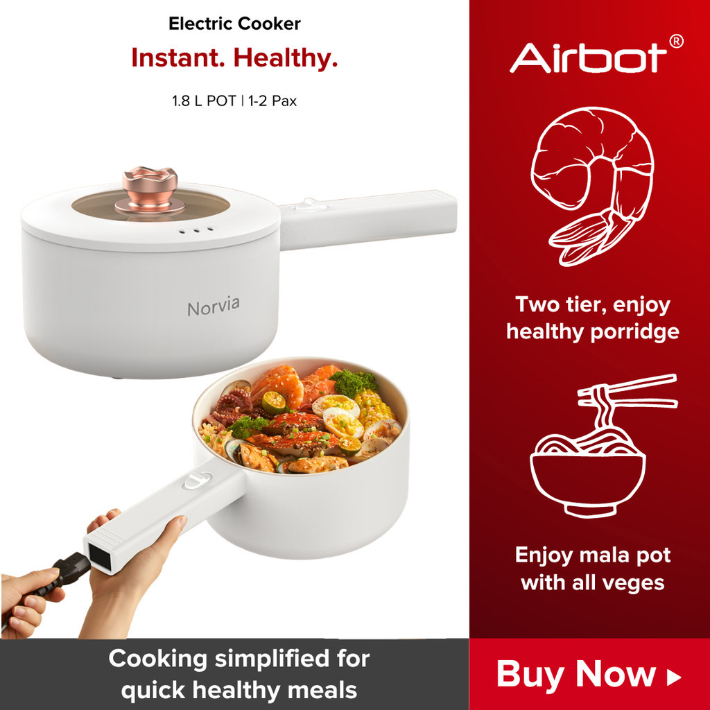Airbot Multi-Purpose Electric Cooker (1.5L) | Shopee Malaysia