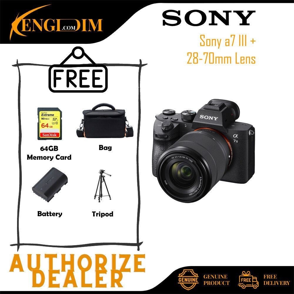 (READY STOCK) Sony Alpha a7 III A7III A7M3 Mirrorless Digital Camera with 28-70mm Lens (SONY ...