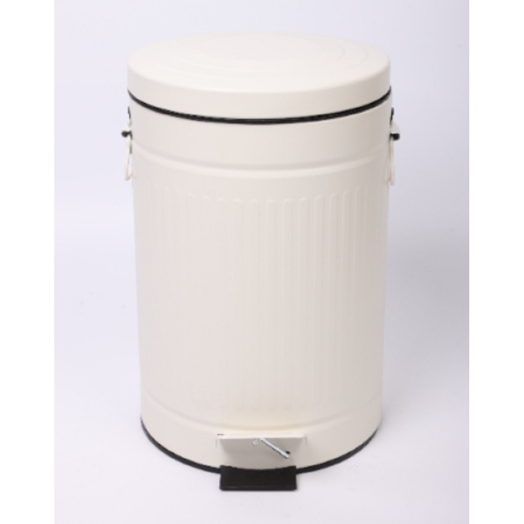 ROUND DUSTBIN META ACCO 12L CREAM 25X25X39.5CM | Shopee Malaysia