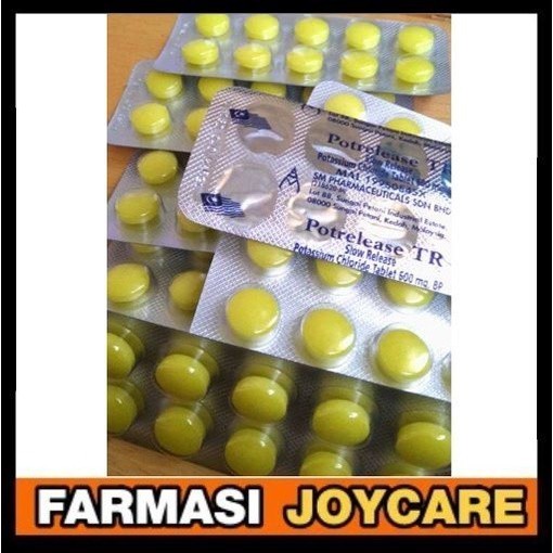 Potrelease TR (Slow K Potassium Chloride 600mg) 1 Strip 10 Tablets [EXP ...