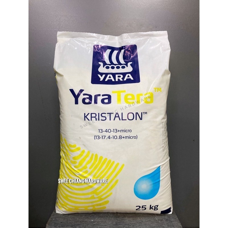 YaraTera KRISTALON YELLOW 13-40-13+micro 25kg Fertigation NPK ...