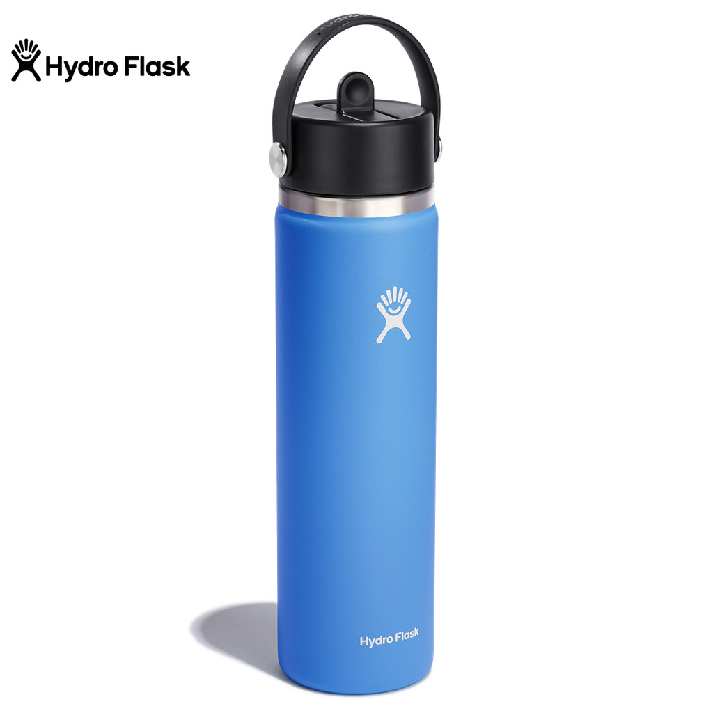 Hydro Flask Wide Mouth With Flex Straw Cap Cascade - 24 Oz | Shopee ...