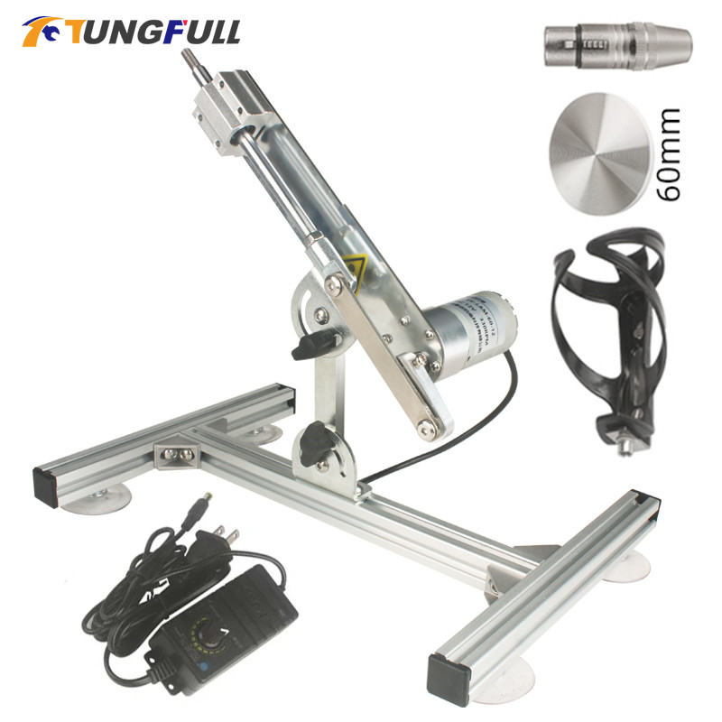 DC 12V Telescopic Linear Actuator Kit with Stand 60mm Stroke Big Thrust ...