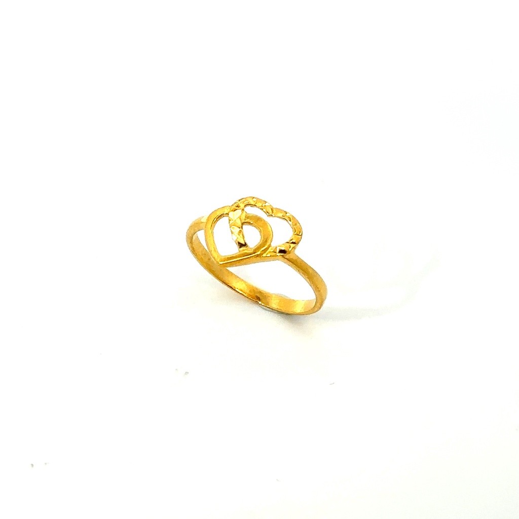 POH KONG 916/22K Gold Two Love Ring | Shopee Malaysia
