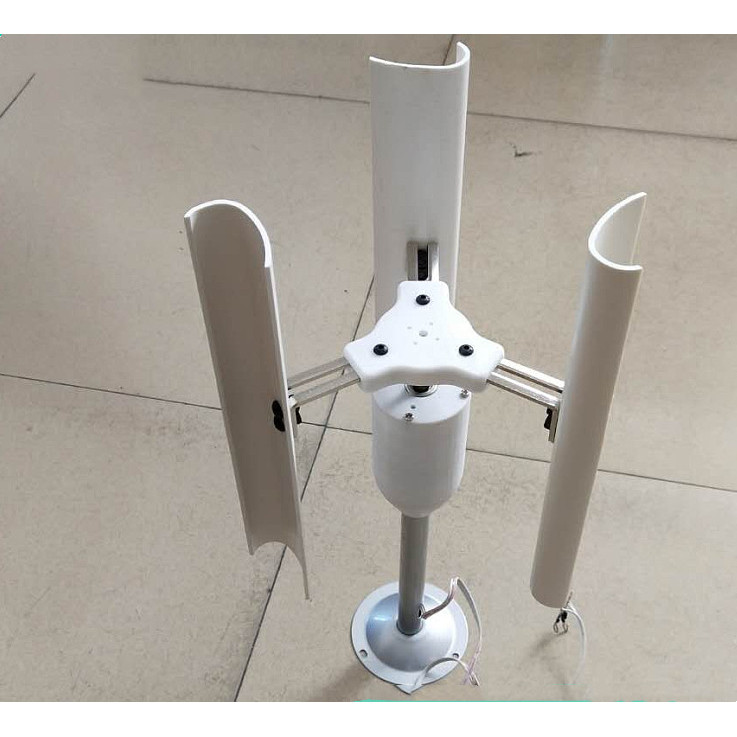 Vertical axis wind turbine model Three-phase permanent magnet generator ...