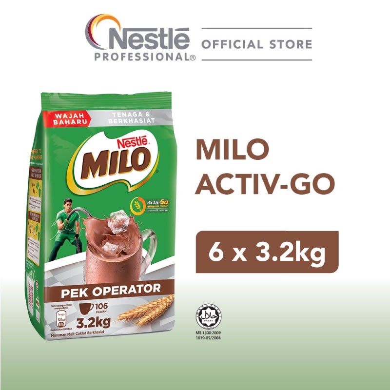 MILO Activ-Go Softpack - 3.2kg x 6 (1 carton) | Shopee Malaysia