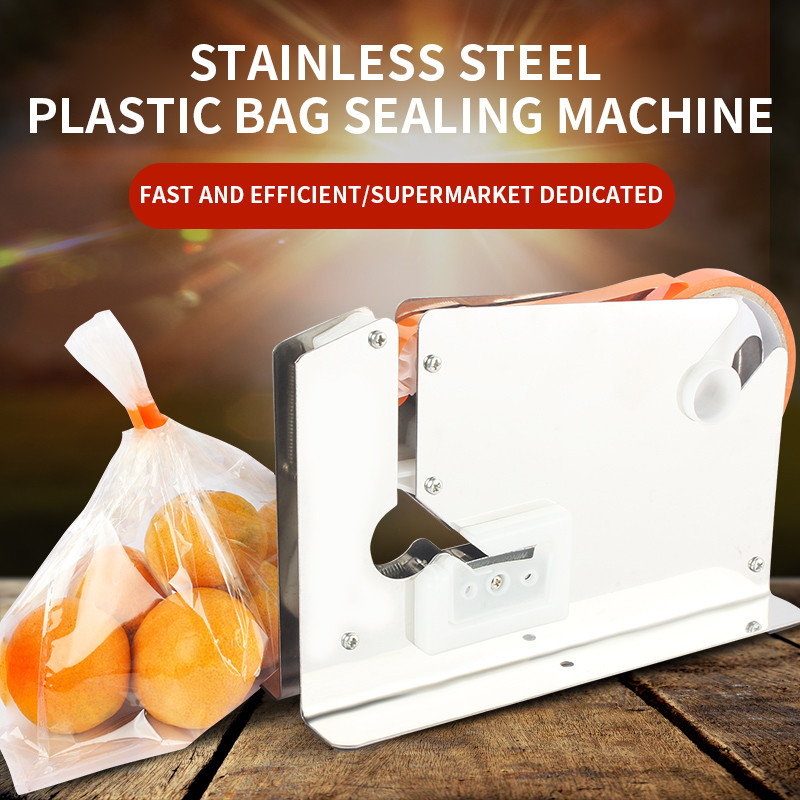 Stainless steel fruit shop supermarket special tie mouth machine ...