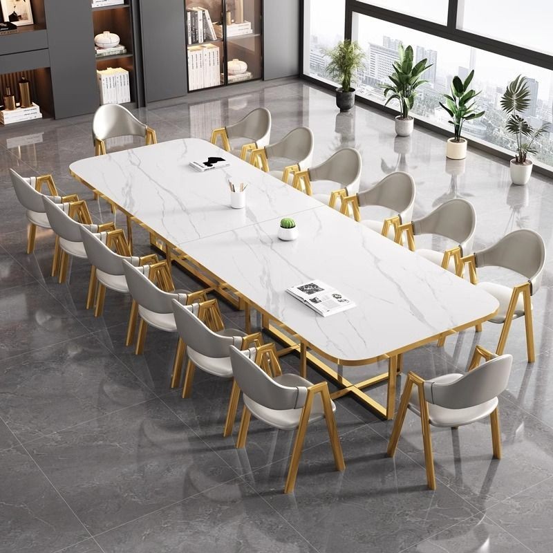 Contact seller/Light Luxury Conference Table Long Table Simple Modern ...