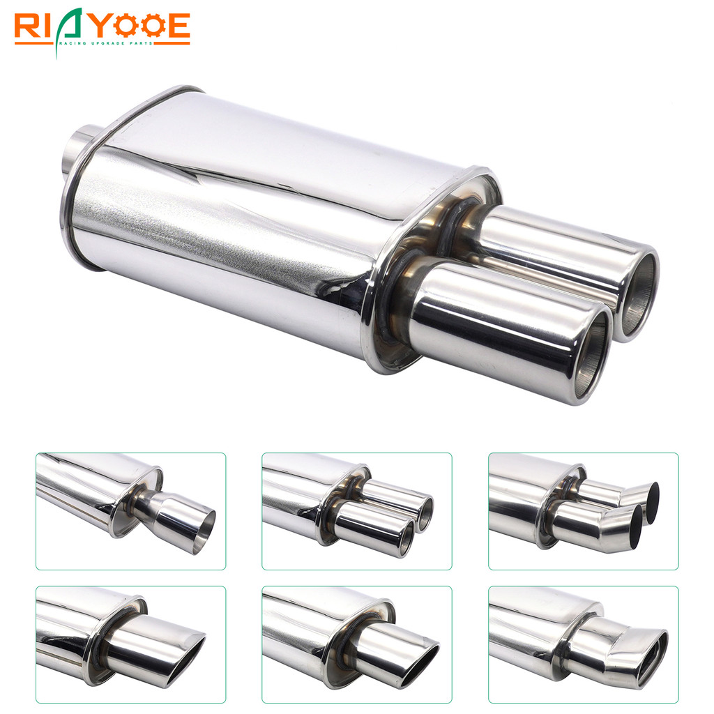 Car Exhaust Muffler Pipes Tailpipe System Racing Sport Mufflers Turbo ...