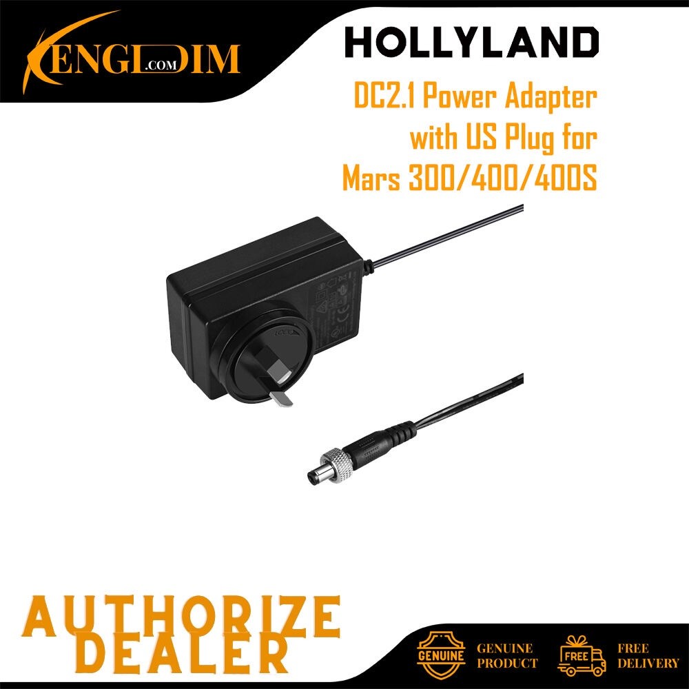 Hollyland DC2.1 Power Adapter with US Plug for Mars 300/400/400S ...