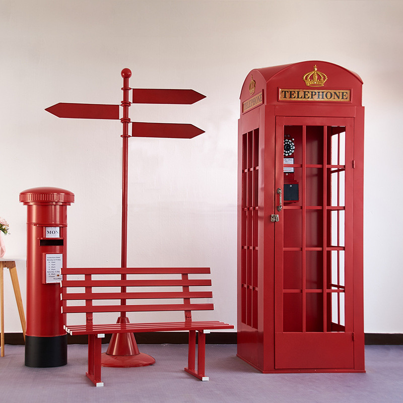 Contact seller/Telephone Booth Wrought Iron Exhibition Hall Scene ...