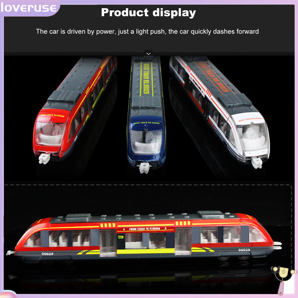 /LO/ Toy Train Exquisite Rust-Resistant Sturdy High Speed Railway Model ...