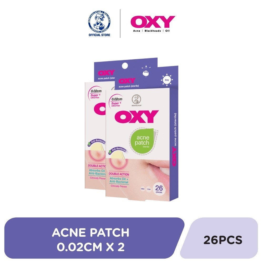 [Bundle of 2] Oxy Anti-Bacterial Day Acne Patch (0.02cm) 26's | Shopee ...